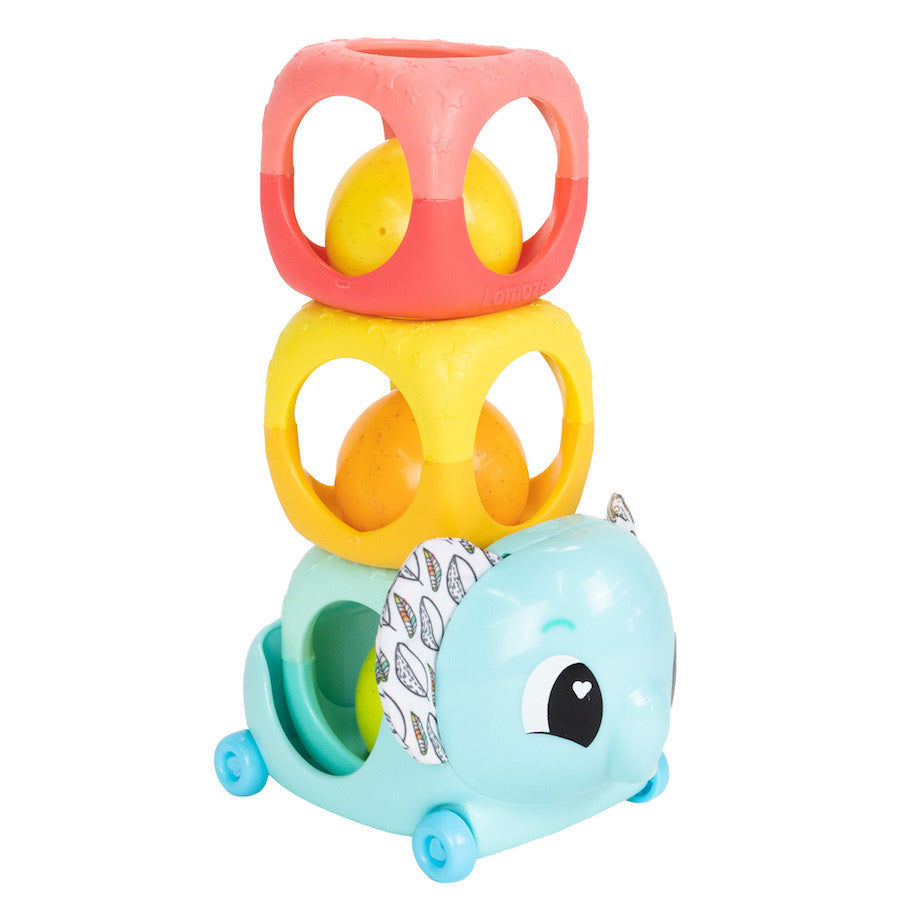 Fat Brain Toys Lamaze Stack Rattle & Roll Blocks – Shower Me With Love